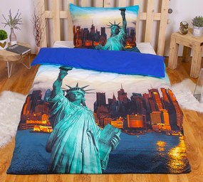 3D povlečení 140x200 + 70x90 - Medvídek