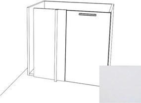 Kuchyňská skříňka rohová spodní Naturel Gia 80 cm bílá mat BC8072BM