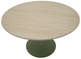 Kulatý jídelní stůl Bechora 120 cm zelený