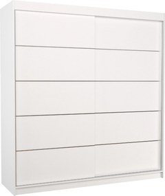 ADRK Furniture Skříň s posuvnými dveřmi ESTEVA 200 ADRK-SW-EST-W-200