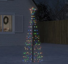 vidaXL Vánoční stromek kužel s hroty 220 ch LED 180 cm [358101] Barva: Vícebarevný