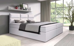 M&B postele Boxspring postel CAMELIA s úložným prostorem a USB Velikost postele: 140 × 200 cm, Výběr matrace: Taštičková zónová matrace - měkká (70–1…