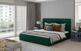 Eltap Čalouněná postel Caramel s úložným prostorem Materiál a barva potahu: Monolith 37 - tmavě zelená, Rozměry (cm): 140x200