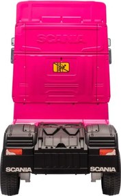 LEAN CARS Elektrické auto na baterie Scania 500R HL698 růžové 4x4