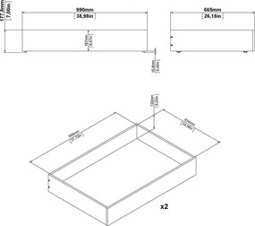 FALCO Úložný prostor Simplicity 108 černý MAT