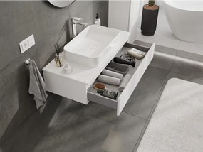 Mexen Orio, koupelnová skříňka 100 cm s horní částí, 1 zásuvka, bílá matná, 91A10-10023-1-BFC01