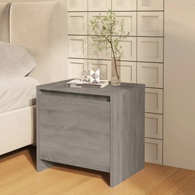 Noční stolek šedý sonoma 45 x 34 x 44,5 cm dřevotříska - Default Title