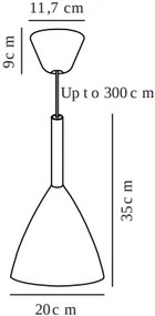 NORDLUX Pure závěsné světlo se dřevem Varianta: Pure 20, 40 W, Ø 200 mm, černá x jasan