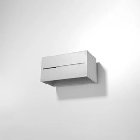 Sollux Lighting Nástěnné svítidlo LOBO MAXI šedé