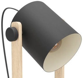 Eglo 43521 - Stojací lampa HORNWOOD 1xE27/28W/230V