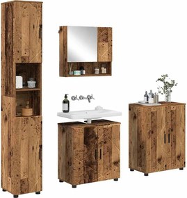 Sada koupelnového nábytku 4 ks Staré dřevo 61 x 35 x 64 cm 3393011