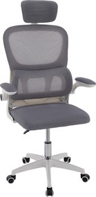 Ergonomická kancelářská židle IMPERIAL - šedá síťovina
