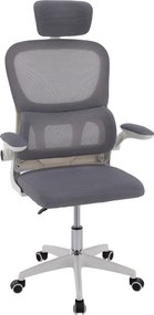Ergonomická kancelářská židle IMPERIAL - šedá síťovina