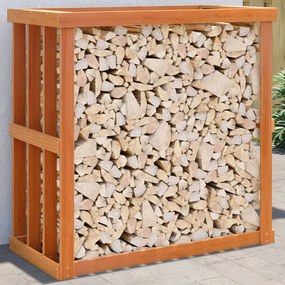 Venkovní stojan na dřevo voskově hnědý 109x52x106 cm borovice - Default Title