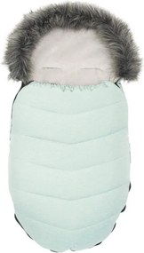 Dětský fusák New Baby s kožíškem dusty green