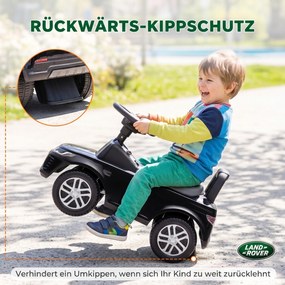 AIYAPLAY LAND ROVER DISCOVERY odrážedlo, vozidlo k odrážení s klaksonem, zvuky motoru, úložný prostor pod sedadlem 18–36 měsíců, černá