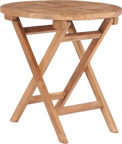 vidaXL Skládací zahradní stůl 45 cm masivní teakové dřevo [48976]