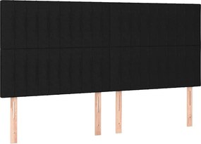 Box spring postel s matrací černá 180x200 cm textil 3128703