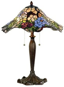 Stolní lampa Tiffany FLOWERS Clayre &amp; Eef 5LL-5276