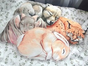 Dekorační polštářek pro děti i miminka VLK Zvolte rozměr: Velký 51 x 35 cm