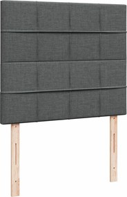 Box spring postel s matrací tmavě šedá 120x190 cm textil 3291608