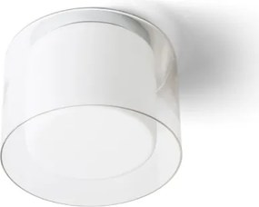 Svítidlo RENDL VENICE 23 stropní čiré sklo/opálové sklo/chrom 230V LED E27 11W IP44 R13684