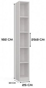 Regál Onyx R25 bílý