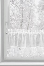EUROFIRANY KRÁTKÁ VÁNOČNÍ ZÁCLONA NA PÁSCE XMAS 30X150 CM HVĚZDY