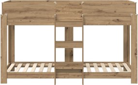 Patrová postel pro děti Artisanový dub 75 x 190 cm 3410546