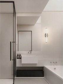Matně černé/v matně stříbrné barvě kovové LED stmívatelné nástěnné svítidlo Pheme – Nova Luce