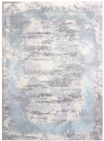 Dywany Łuszczów Kusový koberec Core A004 Frame ivory/grey and blue - 120x170 cm
