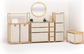 Lavice do koupelny TIDY BOX, 2 úložné boxy, 66,8 x 44 x 35 cm