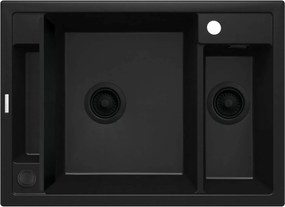 Deante Dřez Magnetic 1,5 komory, granit  - ZRM N503 černý