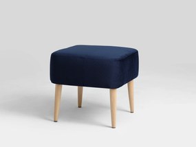 Nordic Design Tmavě modrá sametová podnožka Gus
