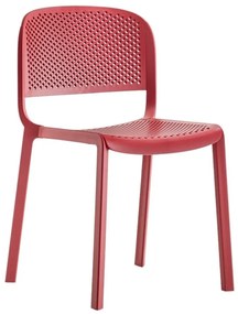 OnaDnes -20% Pedrali Červená plastová zahradní židle Dome 261