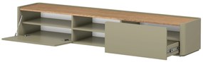 TV stolek Elivo 220 cm - eukalyptus / dub baltic dune