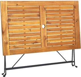 Skládací zahradní stůl 120 x 70 x 74 cm masivní akáciové dřevo 313159