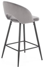 HALMAR H96 barová židle šedá