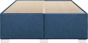 Rám postele bez matrace modrý 140 x 190 cm textil 3284477