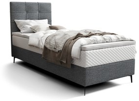Jednolůžková postel 80 cm Infernus Comfort (tmavě šedá) (s roštem, bez úl. prostoru). 1082330