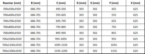Mexen Lima sprchový kout 70x120cm, 6mm sklo, chromový profil-čiré sklo, 856-070-120-01-00