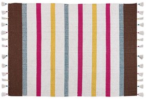 Bavlněný koberec 160 x 230 cm barevný HISARLI Beliani