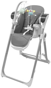 Dětská jídelní židlička 2v1 SMART New Baby grey
