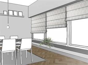 ZEBRA Shop ROLETA ŘÍMSKÁ VZOR / EF 03 Výška: 100, Šířka: 80, Strana ovládání: vpravo