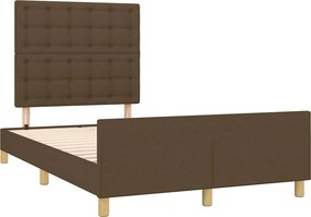 Rám postele bez matrací tmavě šedá 120x190 cm textil 3270544