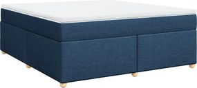 Box spring postel s matrací modrá 180x200 cm textil 3285400