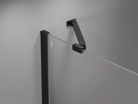 Mexen Mist Duo sprchový kout s výklopnými dveřmi 90 x 70 cm, černý rámeček, černý - 8A4-090L-070P-70-70