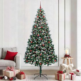 Umělý vánoční stromeček Zelená 240 cm PVC, ocel a plast 3396282