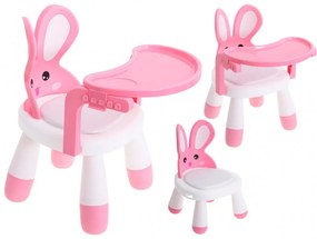 5845_1 Multifunkční dětská židle - Bunny Chair Růžová