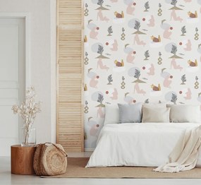 Modrá vliesová tapeta na zeď, ženy na pláži 6503-1, Batabasta, ICH Wallcoverings